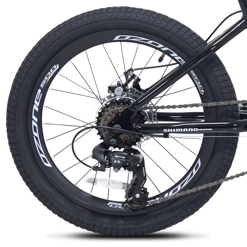 20" Ozone 500 Fragment Black, Replacement Rear Wheel