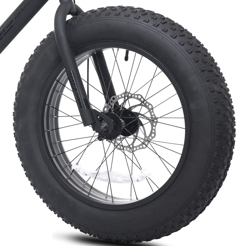 20" Ozone 500 Challenger Fat Tire Black, Replacement Front Wheel