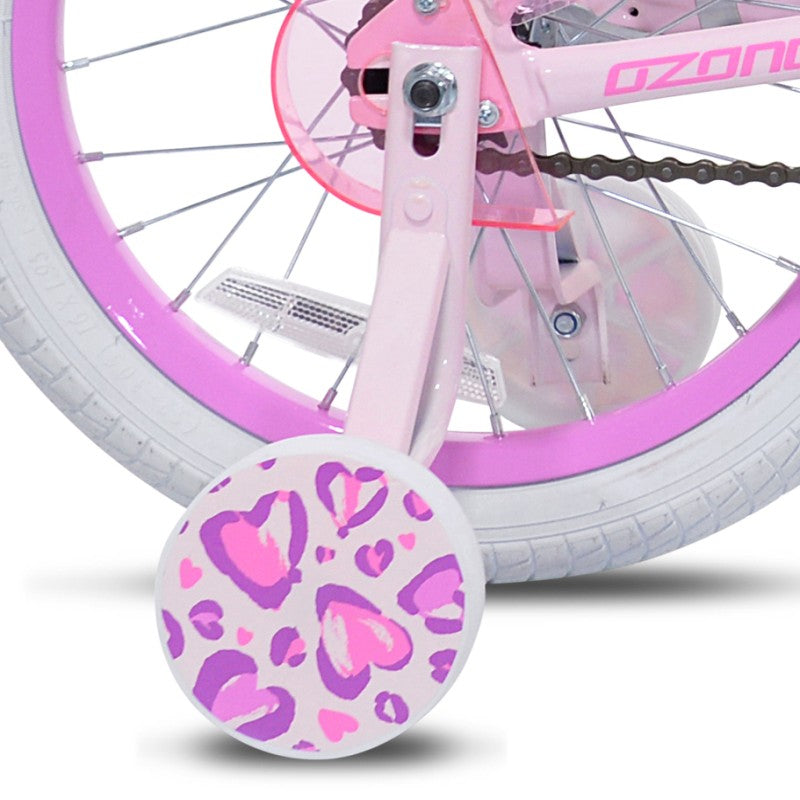 16" Ozone 500 Sweetheart Pink, Replacement Training Wheel Set