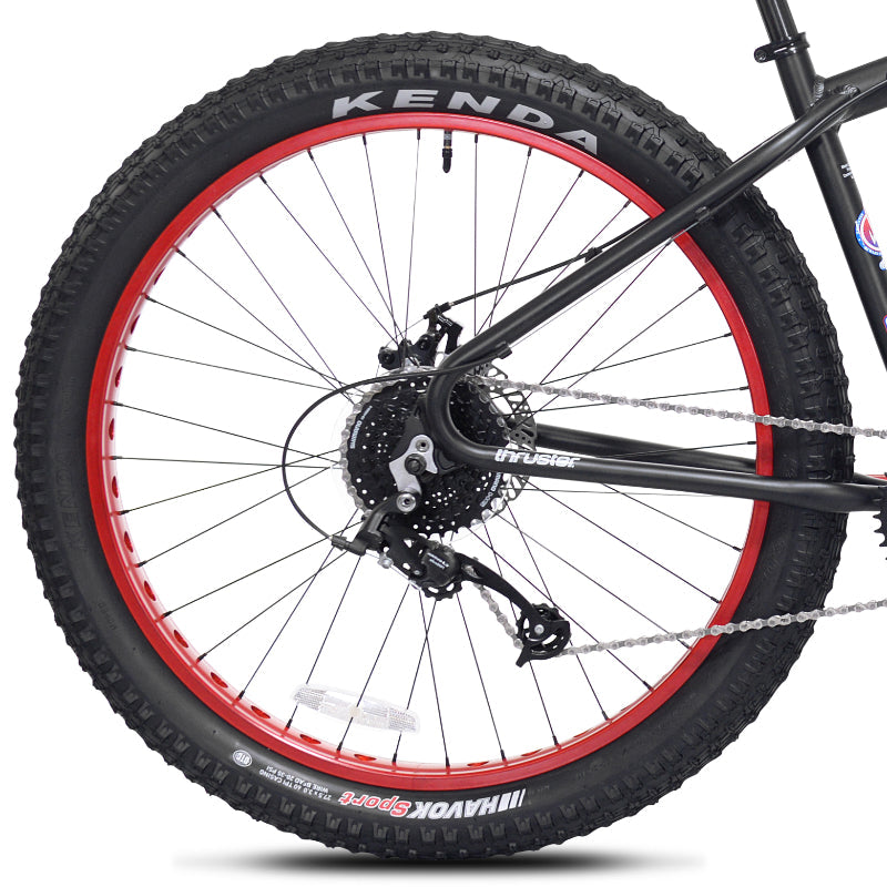 27.5" Thruster Retrograde Satin Black, Rear Wheel